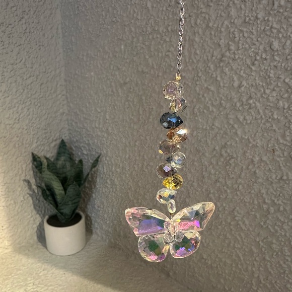 Other | Aurora Borealis Beaded Butterfly Crystal Sun Catcher | Poshmark